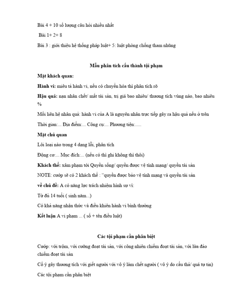 ÔN TẬP PLDC | PDF