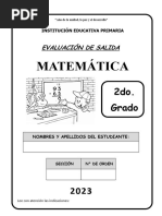 Concurso de Matematica - Segundo Grado | PDF