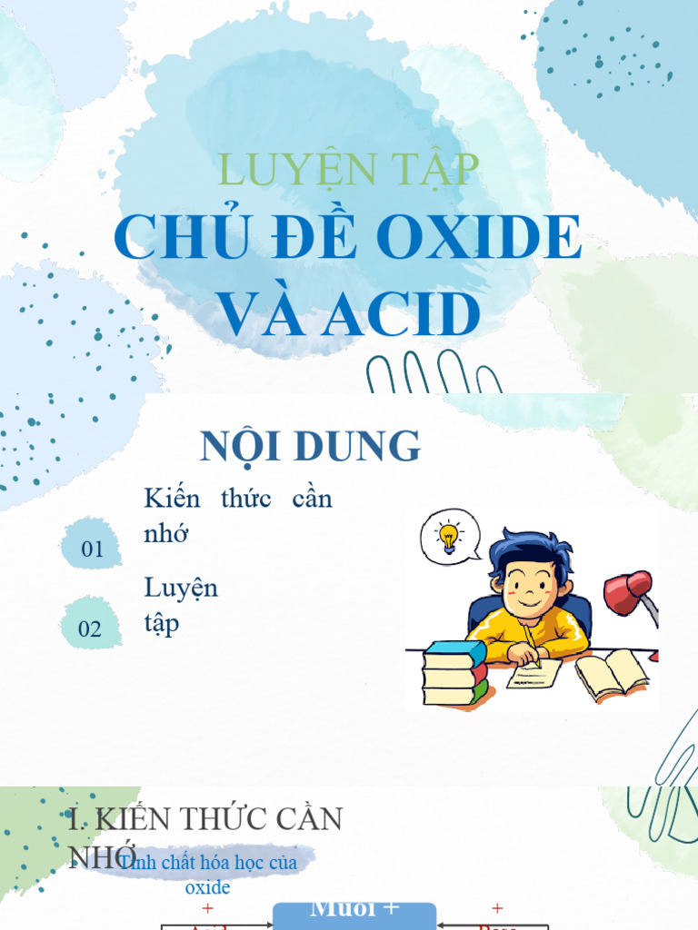 Bai 5 Luyen Tap Oxide Va Acid Tiet 8 - 219202110010 | PDF