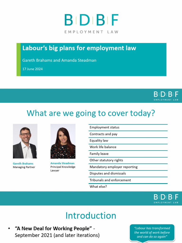 Labour Plans Webinar FINAL DRAFT 17 JUNE 2024 | PDF | Cost Of Living ...