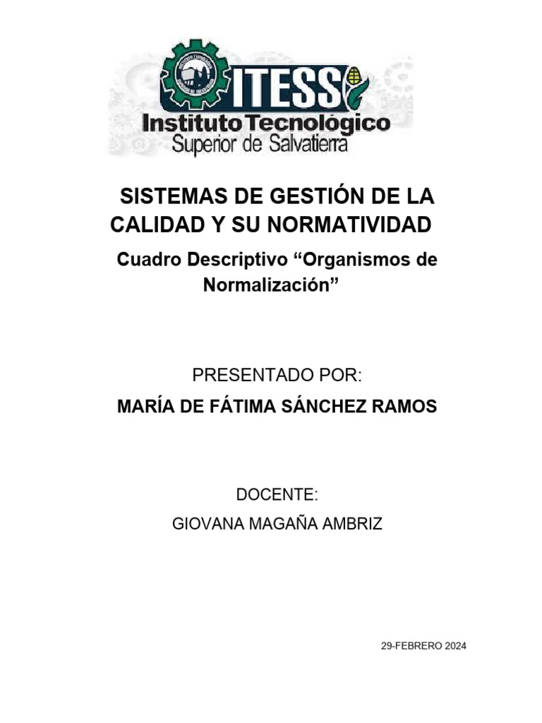 SGCyN - T1-A3 - Cuadro Descriptivo - MFSR | PDF | Estandarización | México