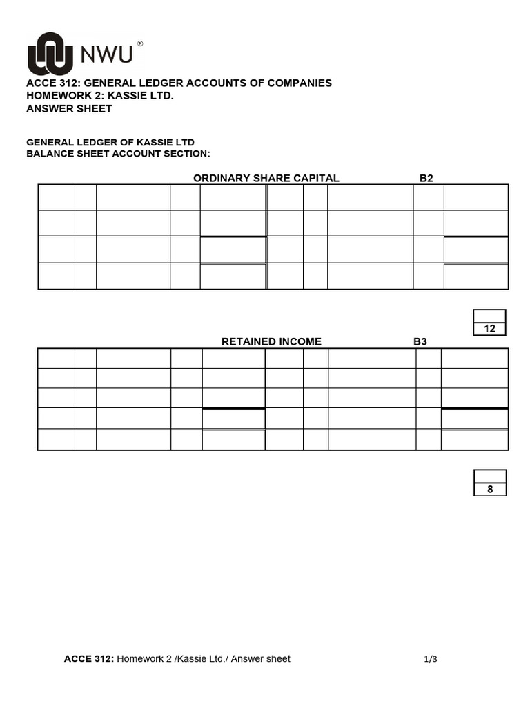 Acce 312 Kassie Ltd. As - 1 | PDF | Finance & Money Management
