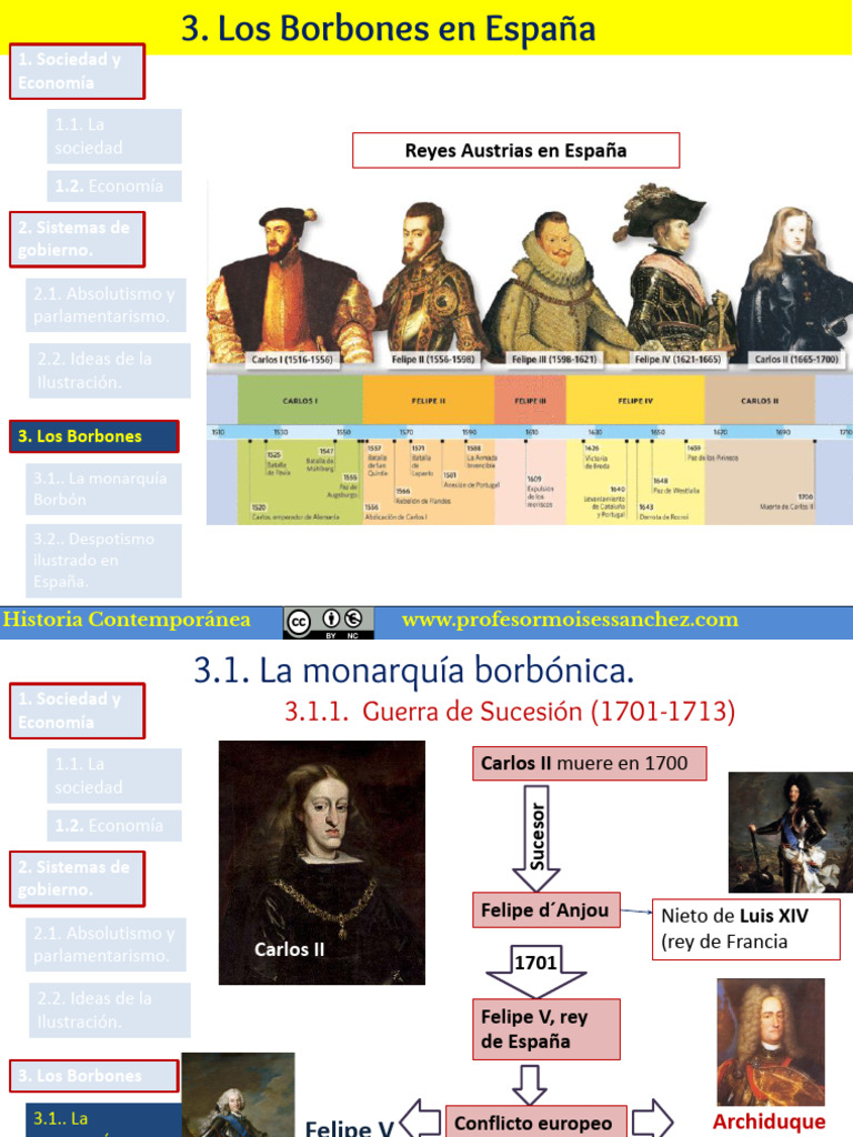 Los Primeros Borbones | PDF | Casa de borbón | España