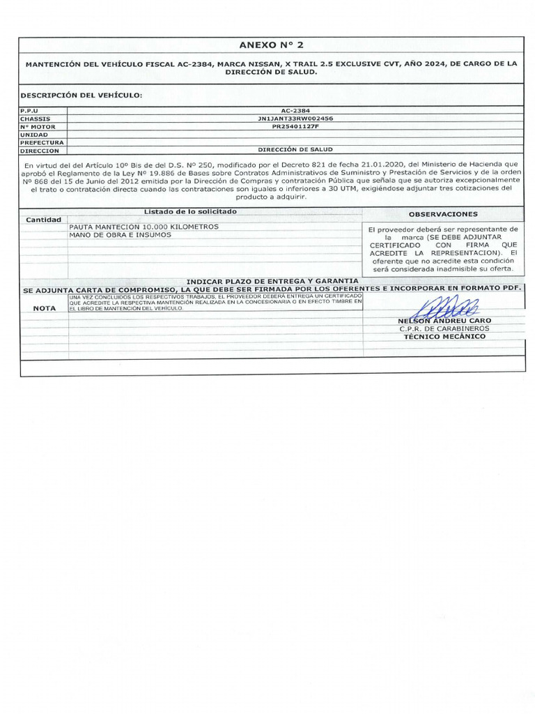 Anexo N°2 Ac-2384 | PDF