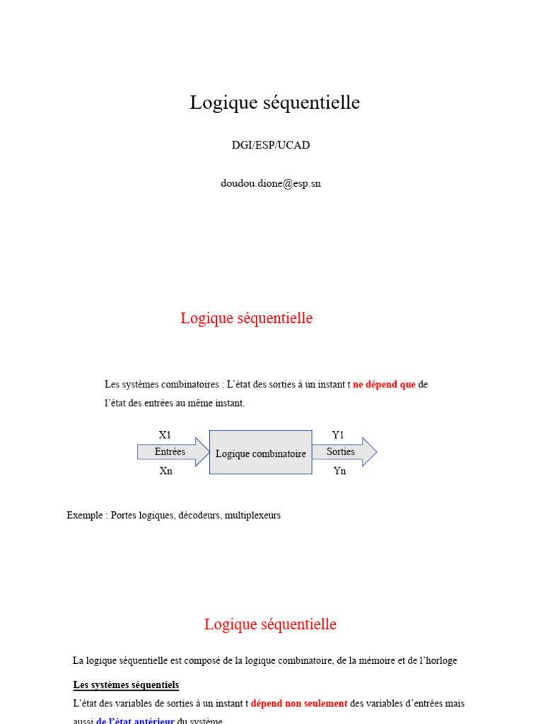 Logique séquentielle et bascules | PDF | Mémoire informatique | Données ...