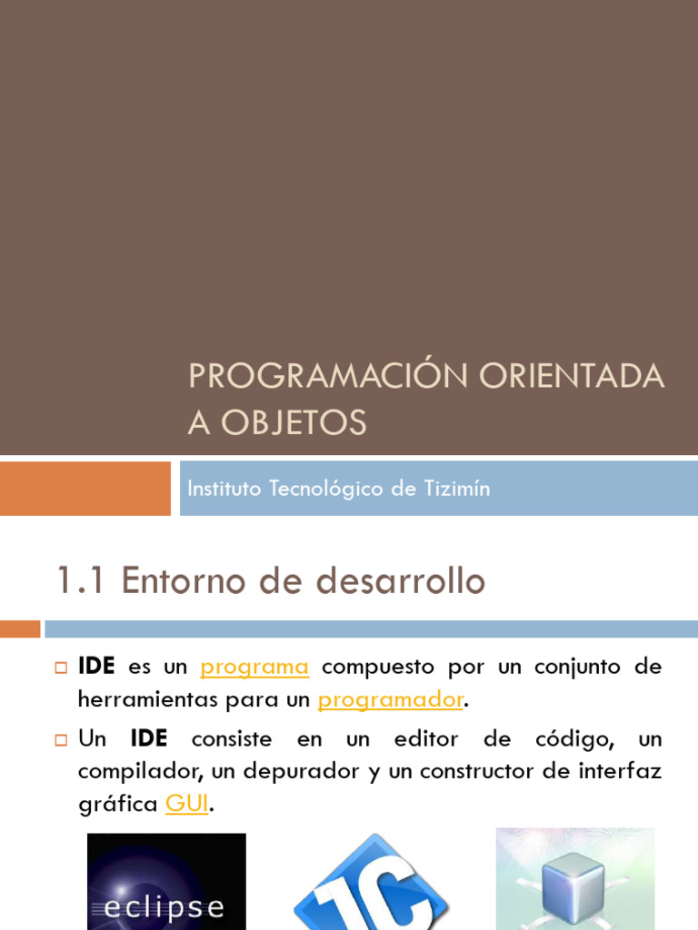 Unidad 1. Fundamentos Del Lenguaje | PDF | Java (lenguaje de ... Unidad 1. Fundamentos Del Lenguaje | PDF | Java (lenguaje de ...