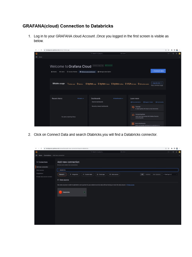 Connecting Databricks Atabricks To GRAFANA | PDF | Business | Computers
