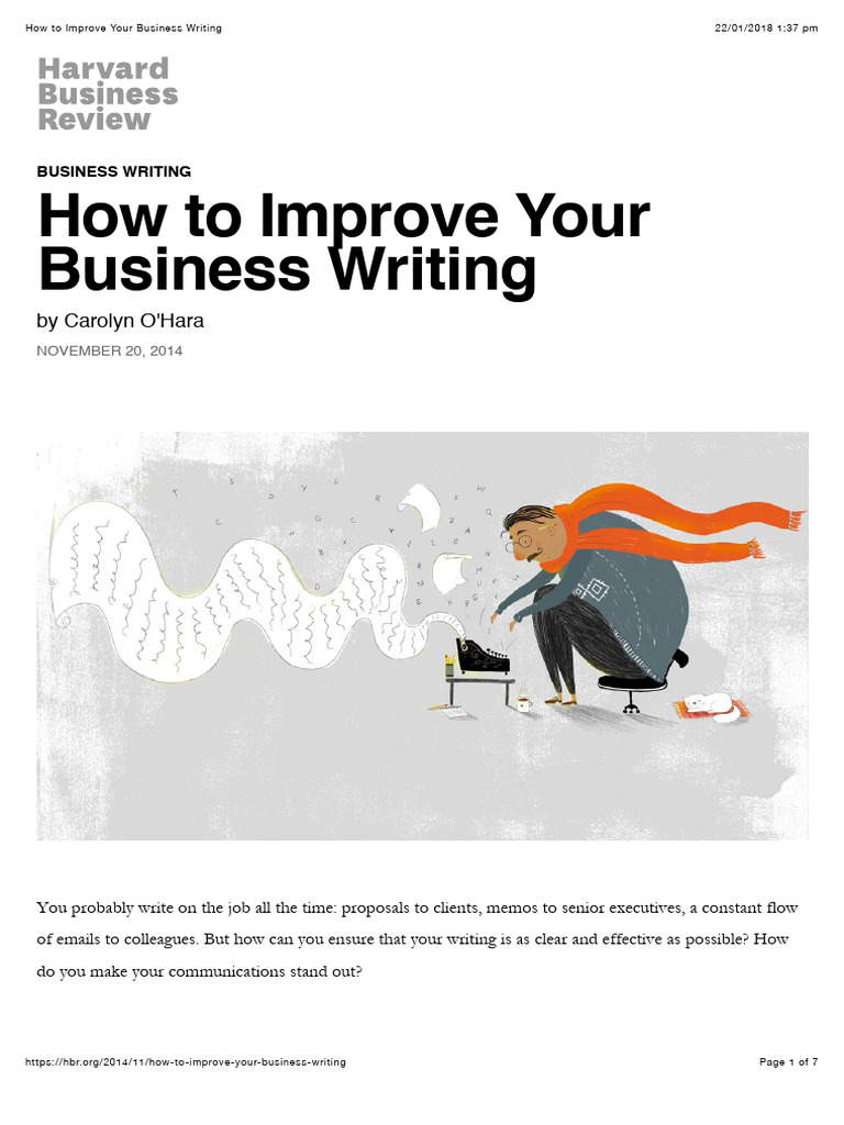 S.5 - How To Improve Your Business Writing | PDF | Writing | Human Communication