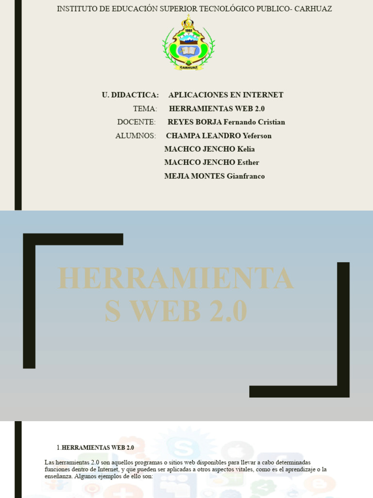 Herramientas Web 2.0 | PDF | web 2.0 | Internet