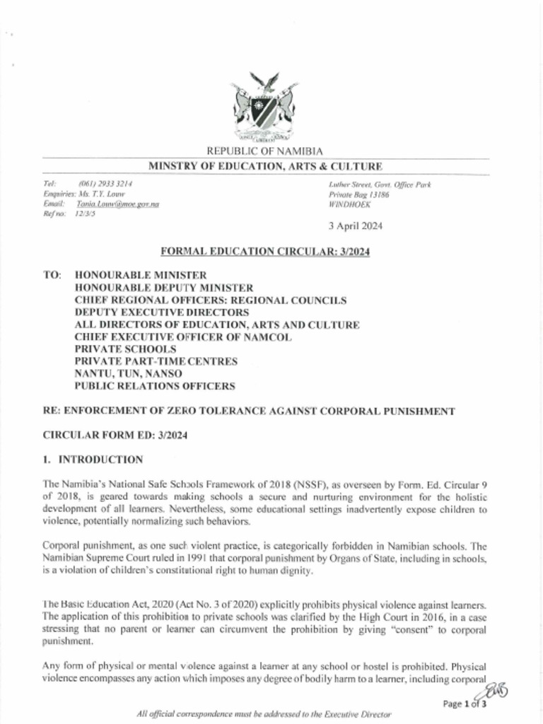 Formal Ed - Circular 3 of 2024 | PDF