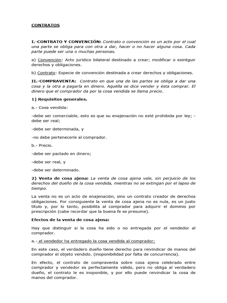 Tipos de Contratos y Su Regulación Legal | PDF | Ley común | Derecho ...