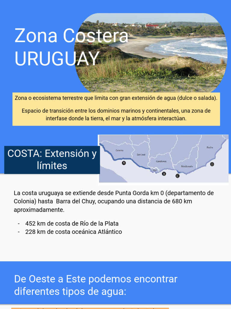 Zona Costera URUGUAY | PDF | Costa | Estuario
