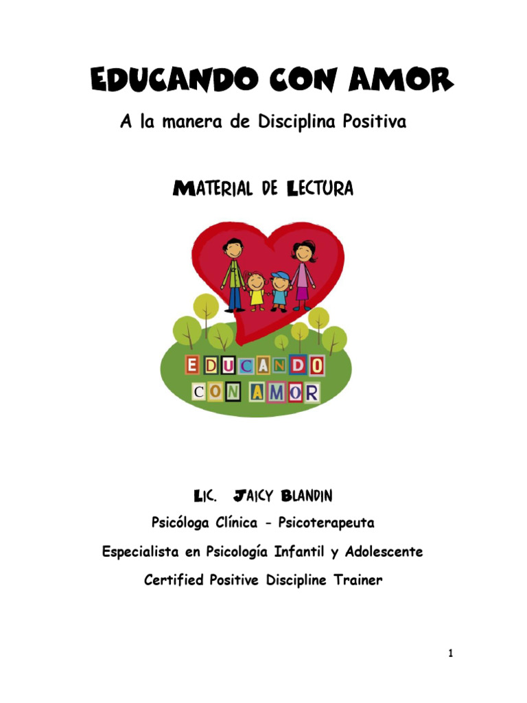 Lectura Complementaria - Educando Con Amor | PDF | Motivación | Motivacional
