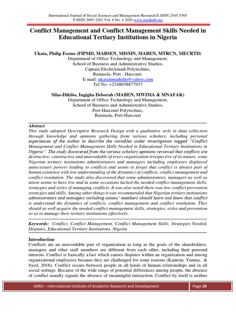 Conflict Management and Conflict | PDF | Conflict (Process) | Conflict Resolution