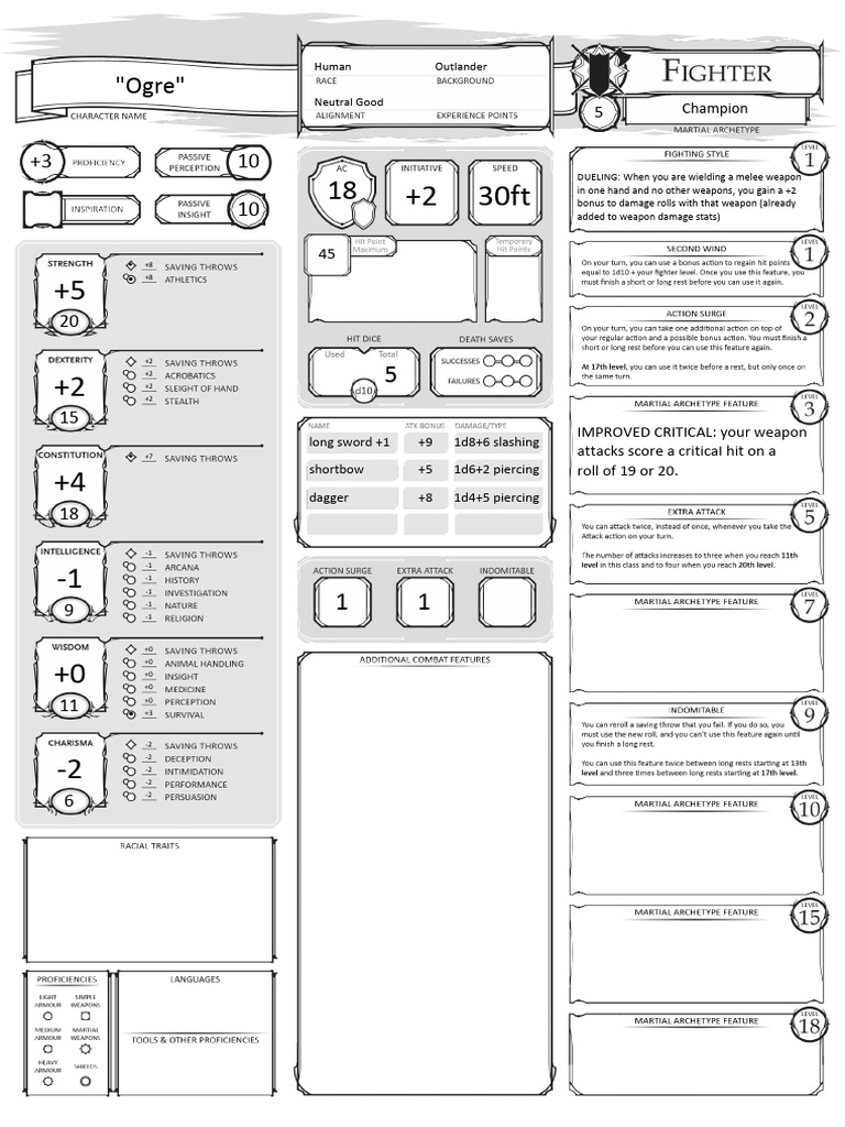 Ogre - Fighter 5 | PDF