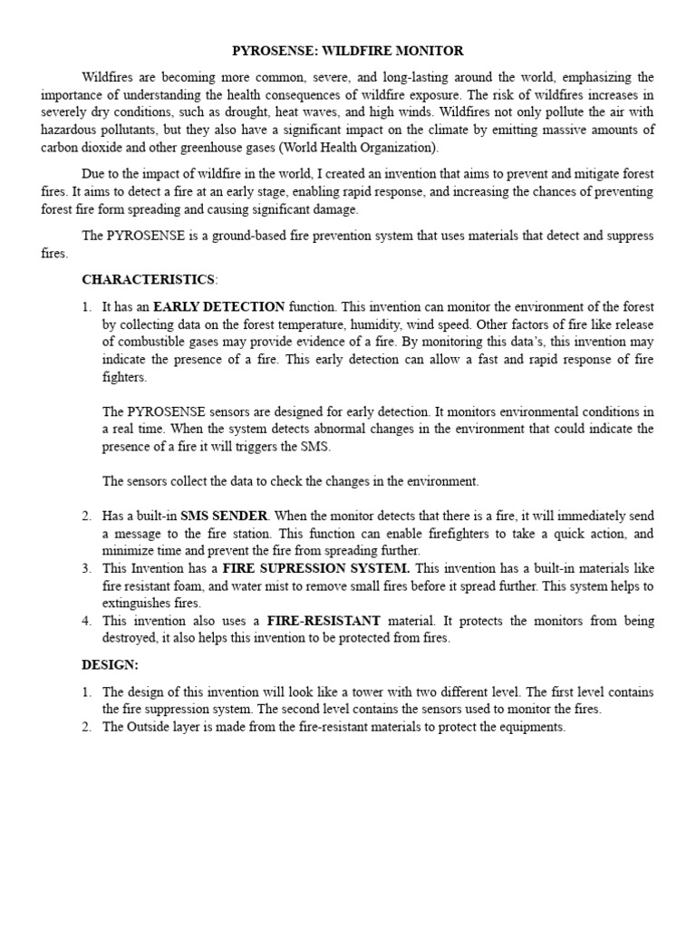 PYROSENSE | PDF | Wildfire | Atmosphere