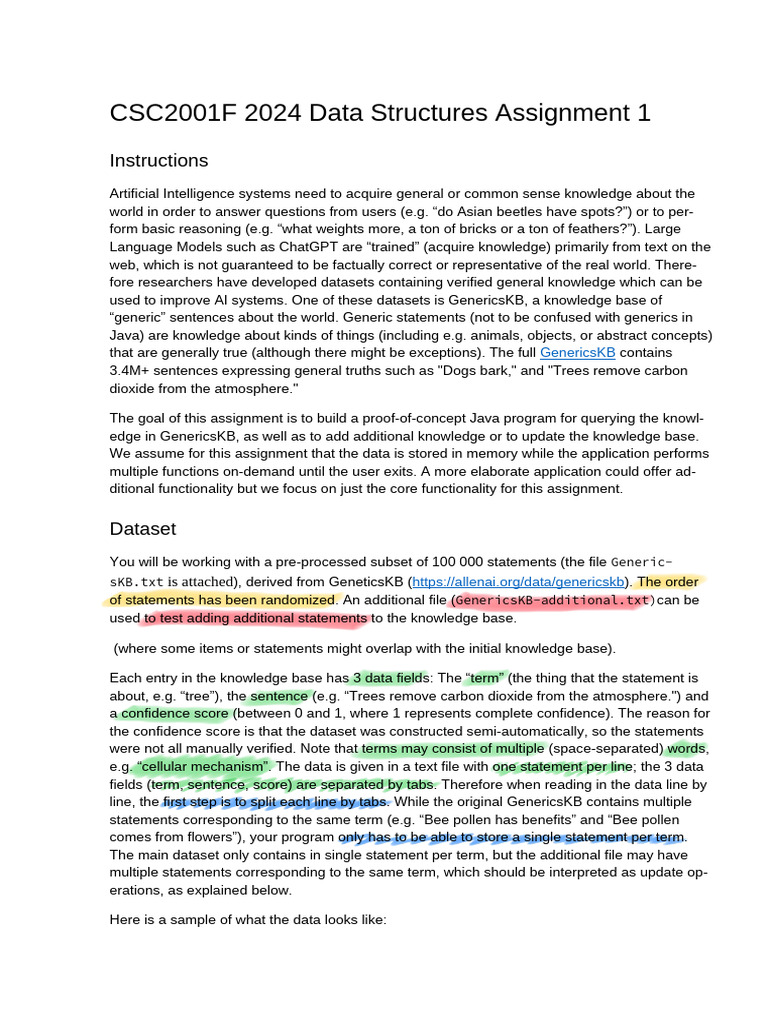 CSC2001F 2024 DSAssignment1 | PDF | Graphical User Interfaces ...