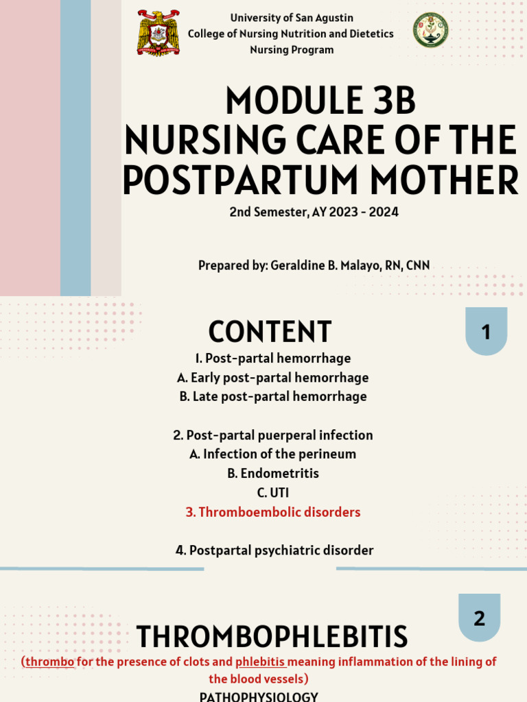 Module 3B.3 Thrombophlebitis | PDF | Thrombosis | Thrombus