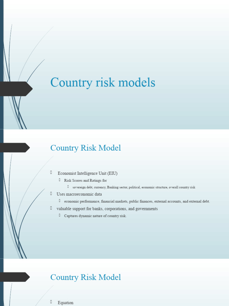 Country Risk Models Rough | PDF