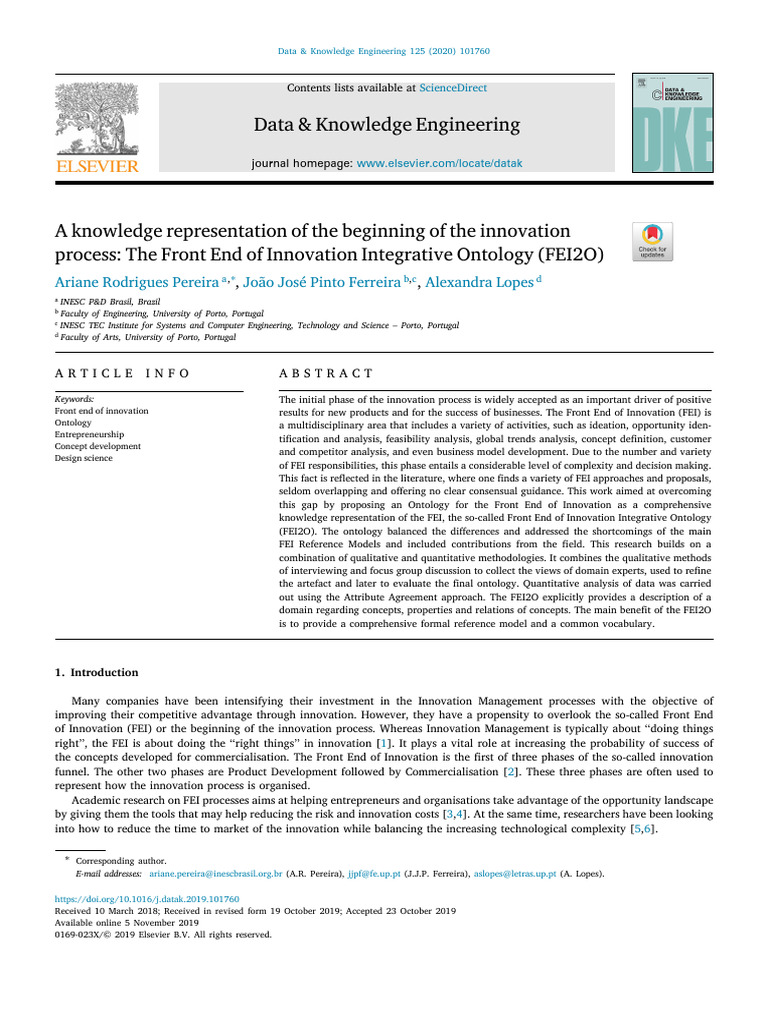 FEI2O FullPaper | PDF | New Product Development | Ontology (Information ...