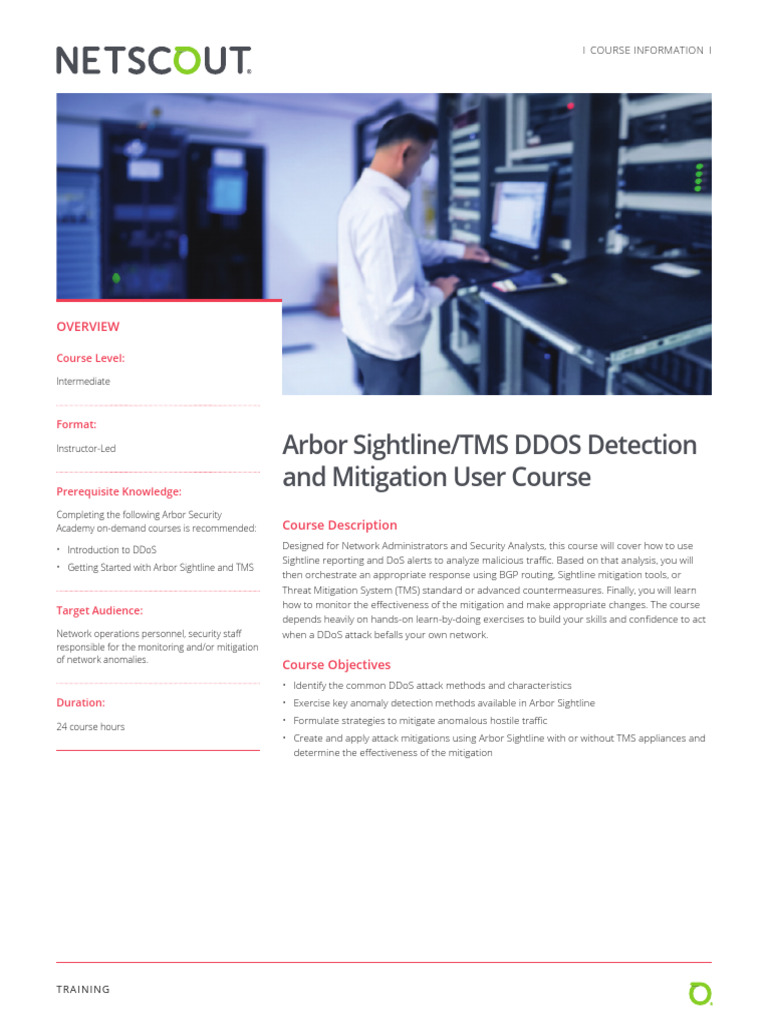Arbor Sightline/TMS DDOS Course | PDF | Denial Of Service Attack | Information And ...