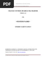 Example Configuration Control Board Charter | PDF | Agenda (Meeting ...