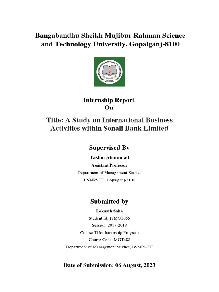 Loknath - 4 Internship Report | PDF | Banks | Leverage (Finance) Loknath - 4 Internship Report | PDF | Banks | Leverage (Finance)