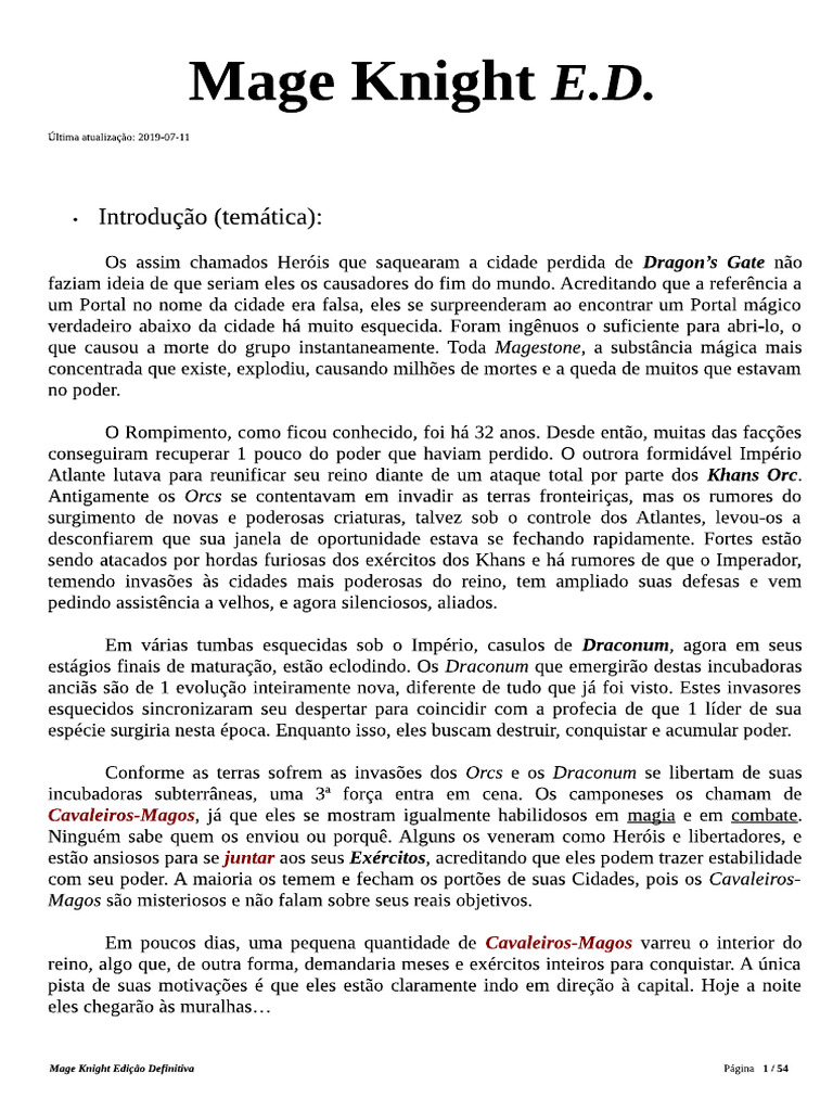 mage knight guia | PDF