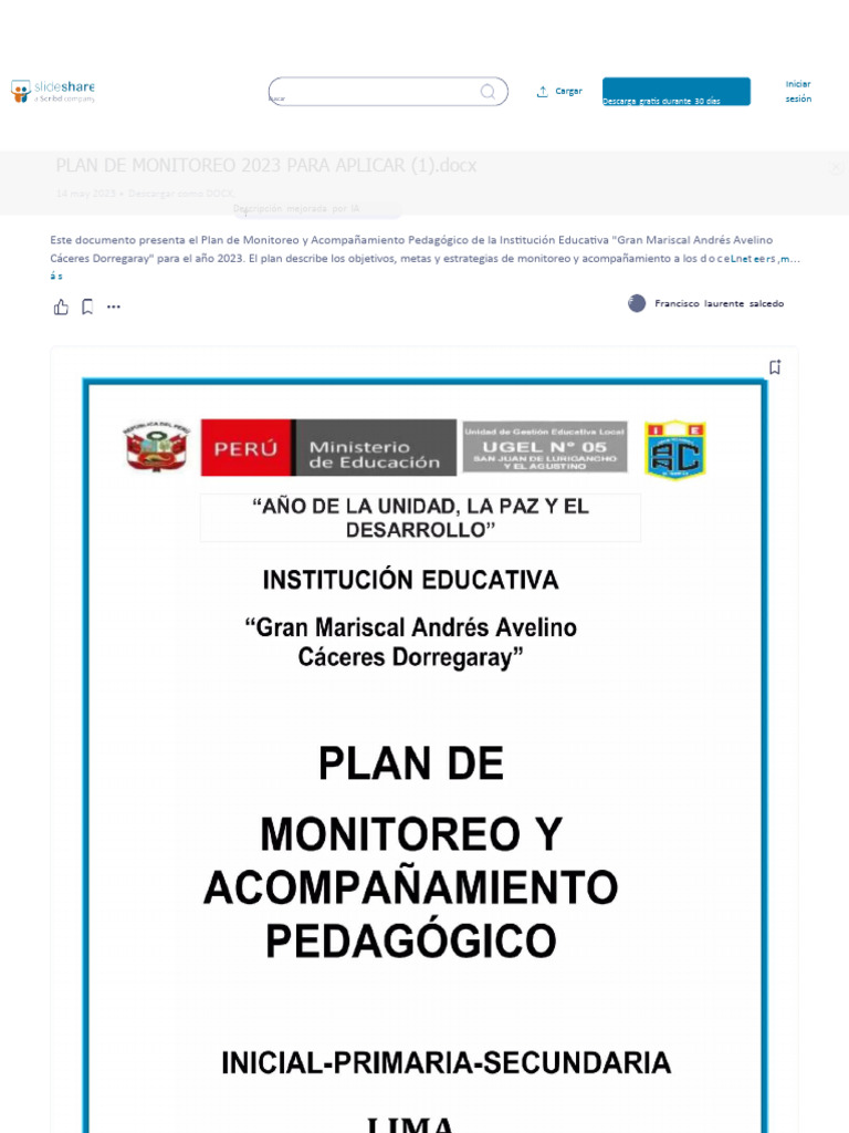 Es Slideshare Net Slideshow Plan de Monitoreo 2023 para Aplicar 1docx ... Es Slideshare Net Slideshow Plan de Monitoreo 2023 para Aplicar 1docx ...