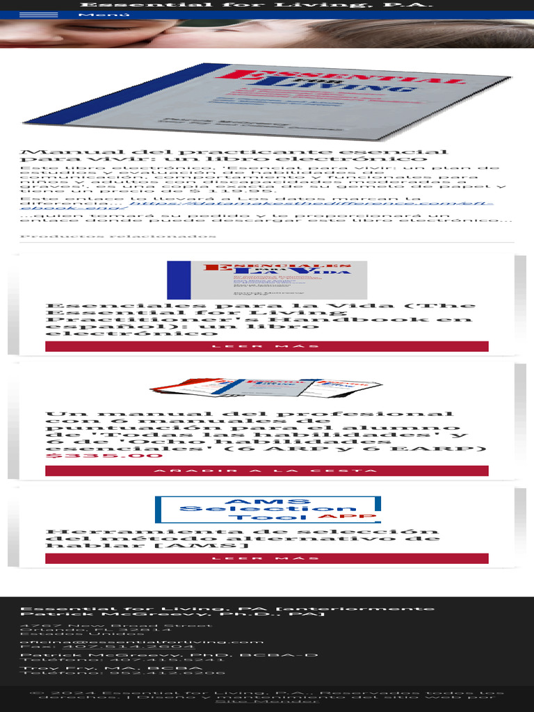 El Manual Del Profesional de Essential for Living… | PDF