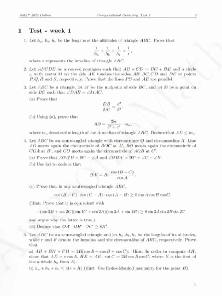 Geo Test 1 | PDF