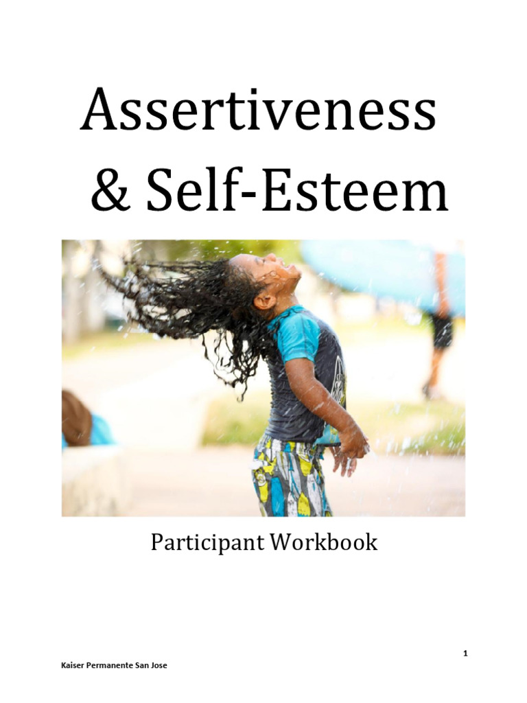 Assertiveness & Self-Esteem Workbook | PDF | Anxiety | Feeling