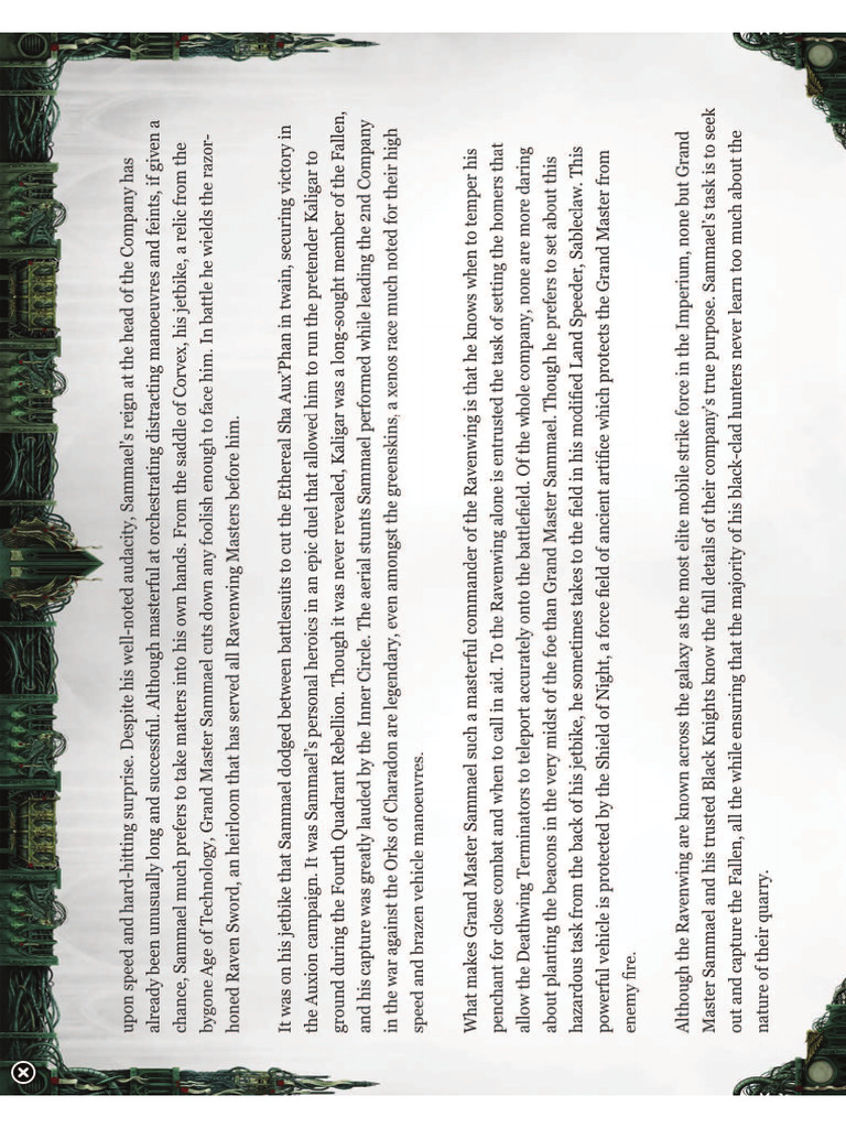 Warhammer 40k - 6th Edition - Dark Angels | PDF