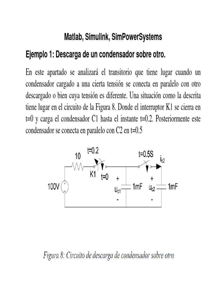 Modelo Circuitos Simpowersystem | PDF | Red eléctrica | Condensador