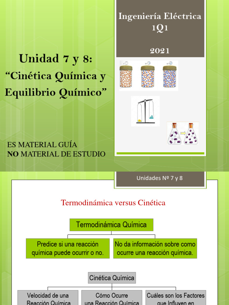 Cinética Química y Equilibrio Químico | PDF | Equilibrio químico | Reacciones químicas