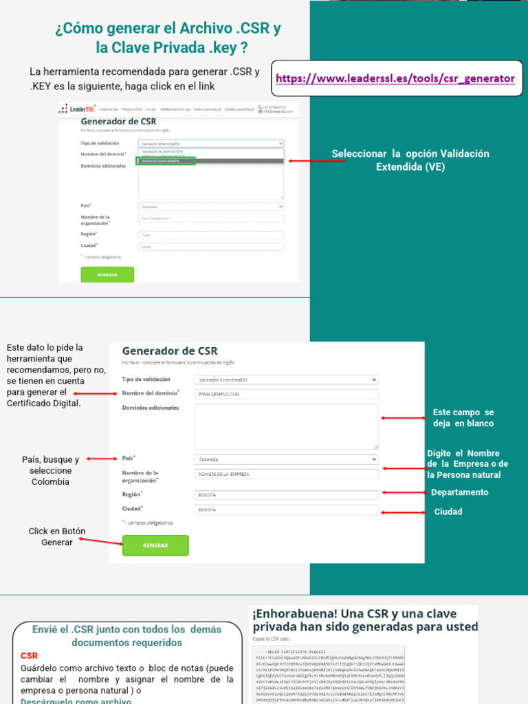 Intructivo Pkcs 10 CSR | PDF | Archivo de computadora | Informática
