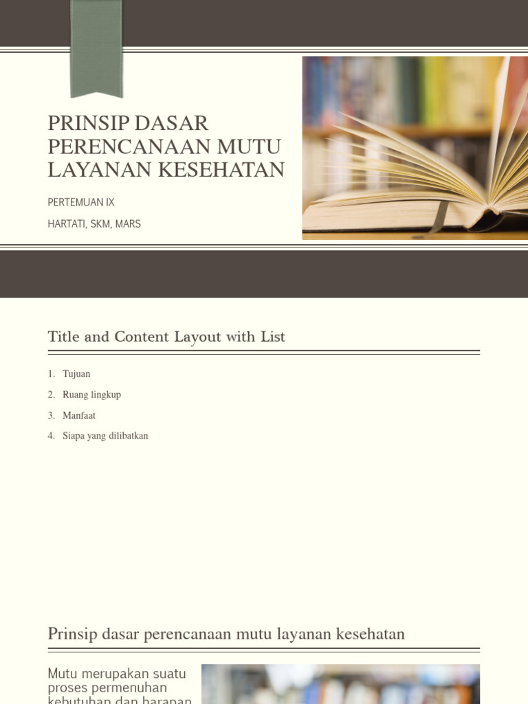 Dimensi Mutu Pelayanan Kesehatan | PDF