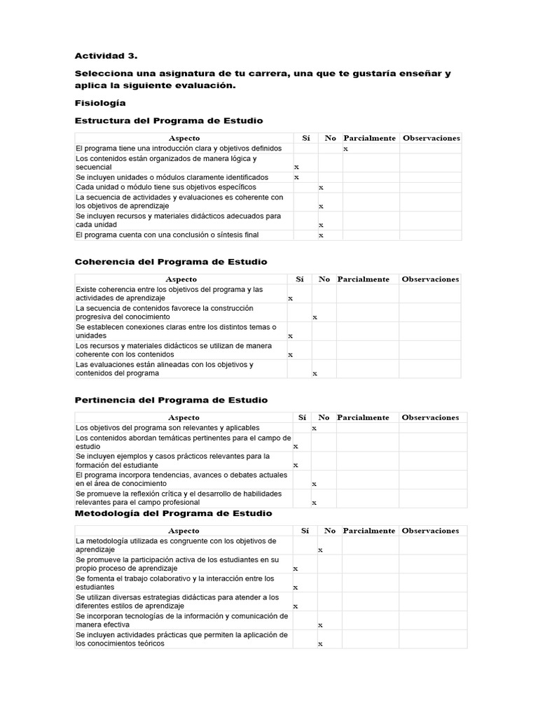 Actividad 3 Cami | PDF | Aprendizaje | Evaluación