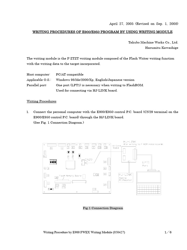 E900/E950 Writing Module Guide | PDF | Windows Xp | Personal Computers