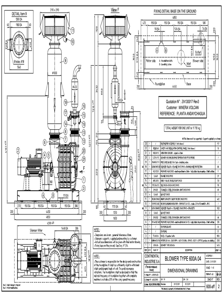 Dimensional Drawing - 600-Aff-Rev 2 | PDF
