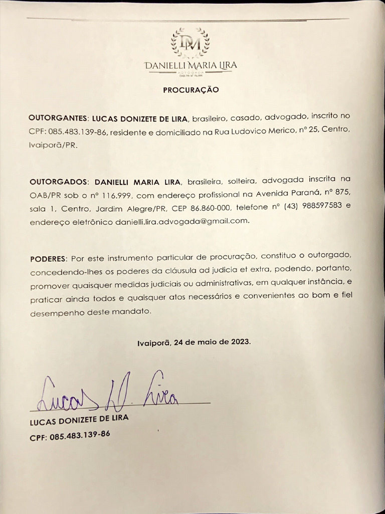 Procuracao Dani 2 | PDF