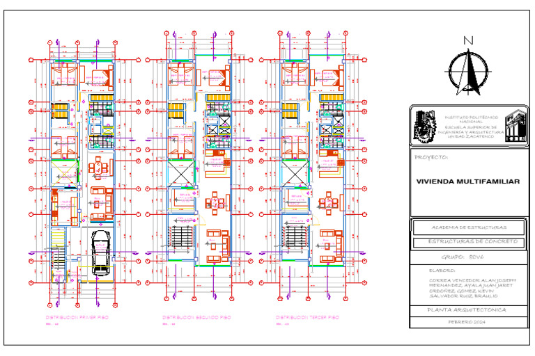 Plano de Vivienda Multifamiliar | PDF