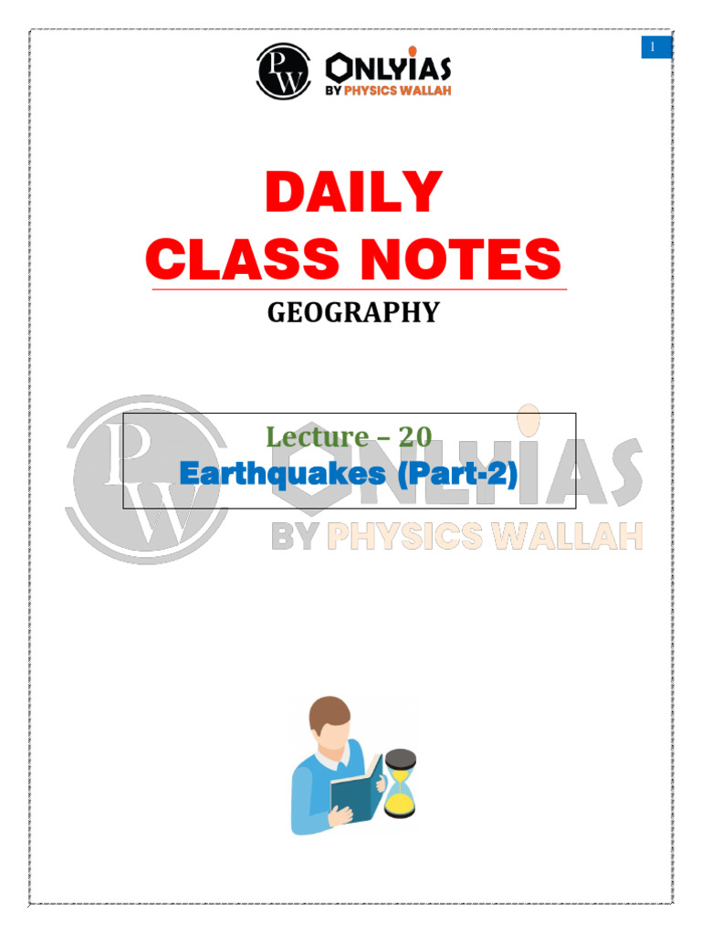 Geography 20 Daily Class Notes UPSC Sankalp ...