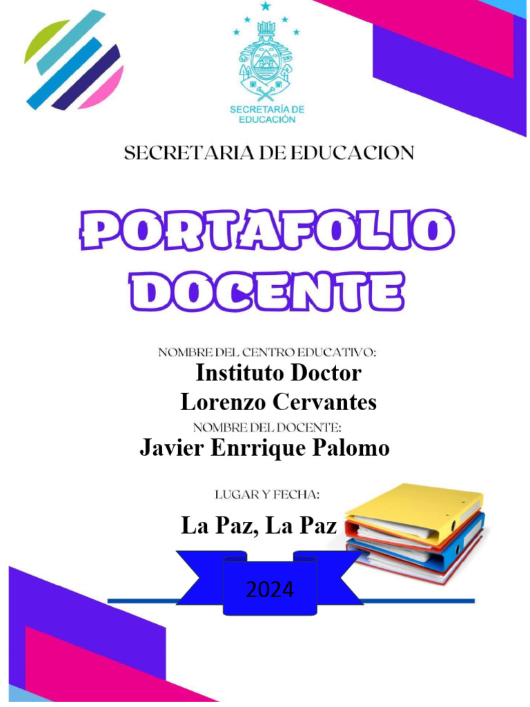 Portafolio Docente: Evaluación y Desarrollo Educativo | PDF | Maestros ...