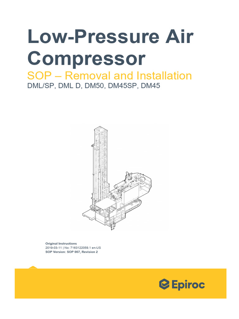 7163122059.1 en-US - DM - SOP - Low-Pressure Air Compressor | PDF ...