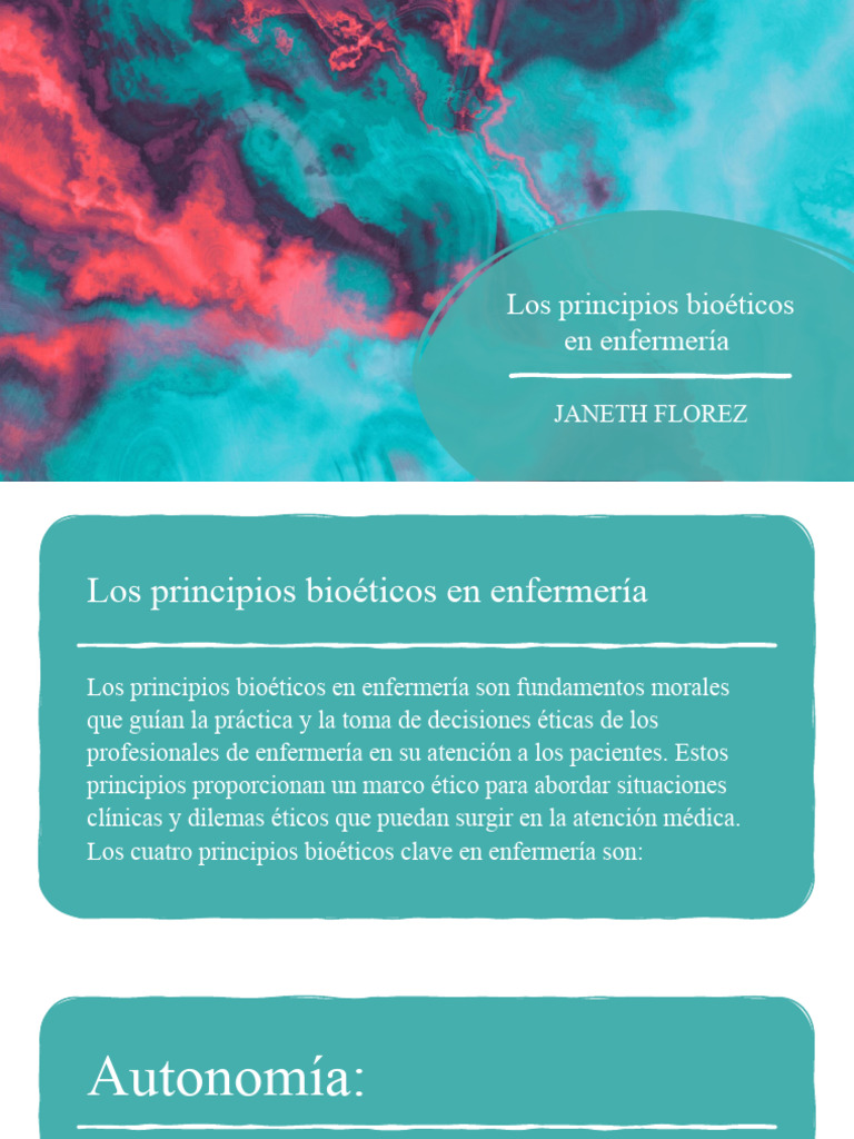 Los Principios Bioéticos en Enfermería | PDF | Bioética | Enfermería Los Principios Bioéticos en Enfermería | PDF | Bioética | Enfermería