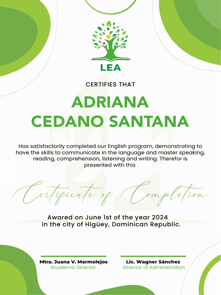 Certificados LEA | PDF | Educational Psychology | Liberal Arts Education