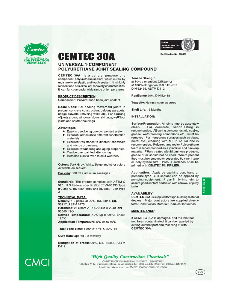 Cemtec 30 A | PDF