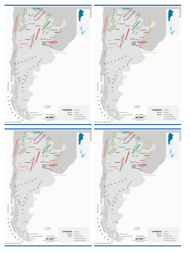 Mapa Pueblos Originarios | PDF