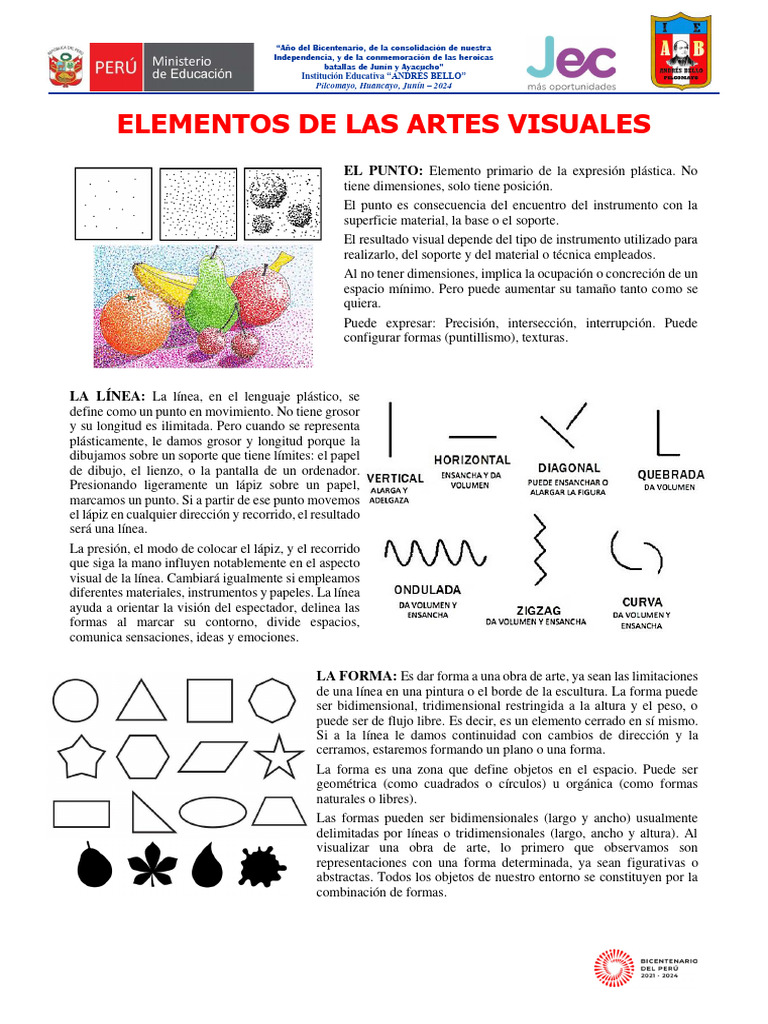 Elementos Las Artes Visuales | PDF | Color | Escultura